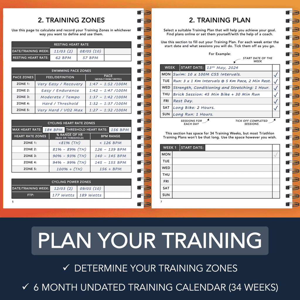Standard Distance Triathlon Training Logbook – ProTrackr