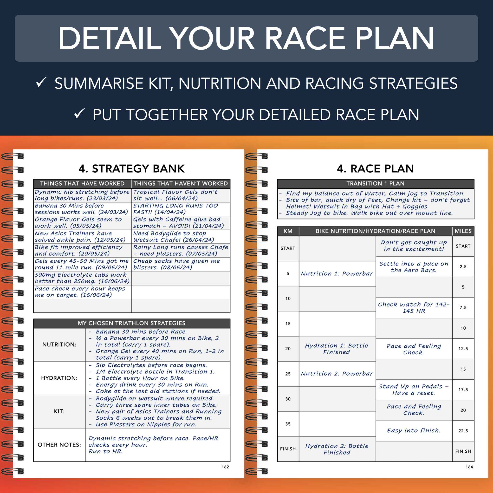 Standard Distance Triathlon Training Logbook – ProTrackr